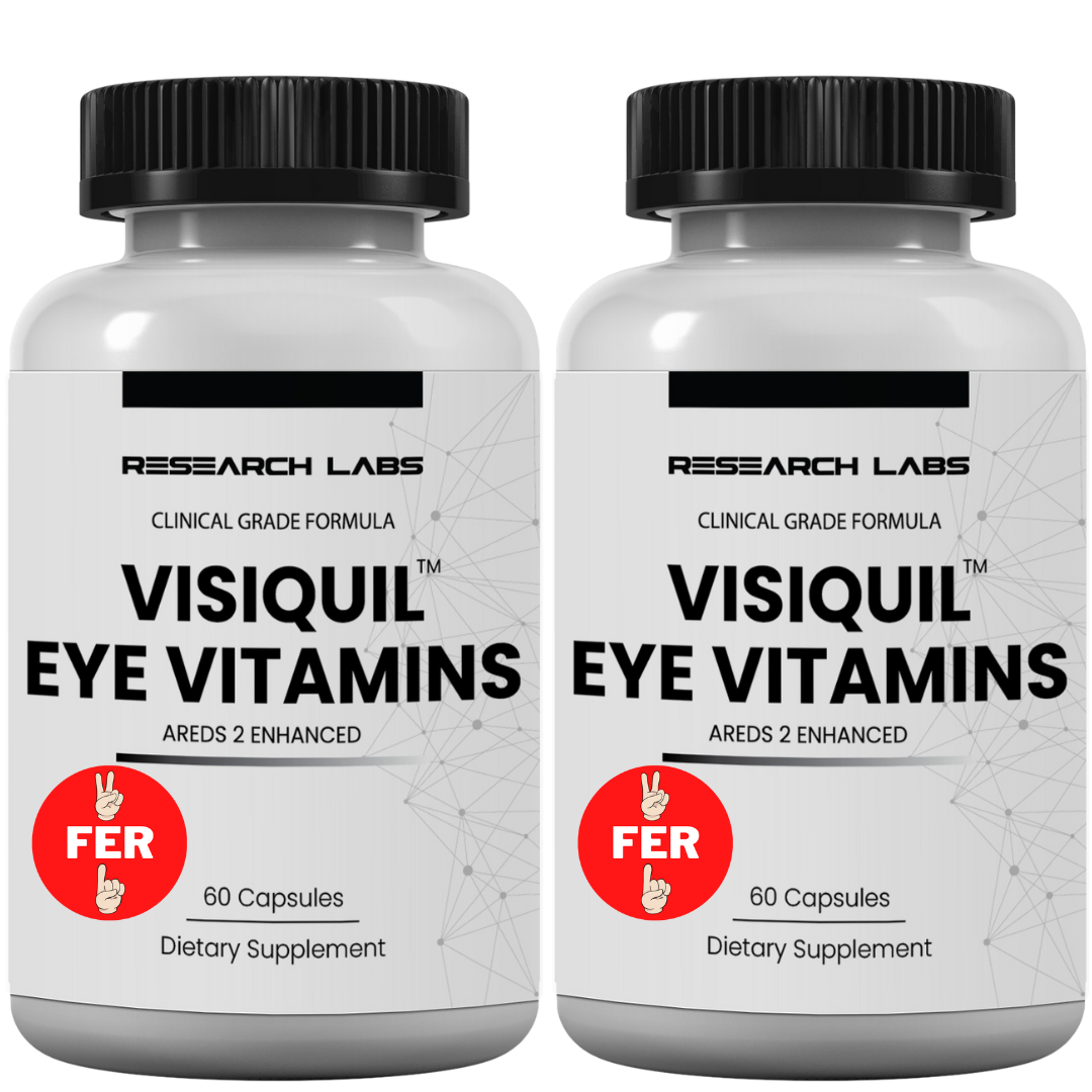 Research Labs Eye Vitamins AREDS 2 Plus Formula 20mg Lutein, 10mg Zeax ...